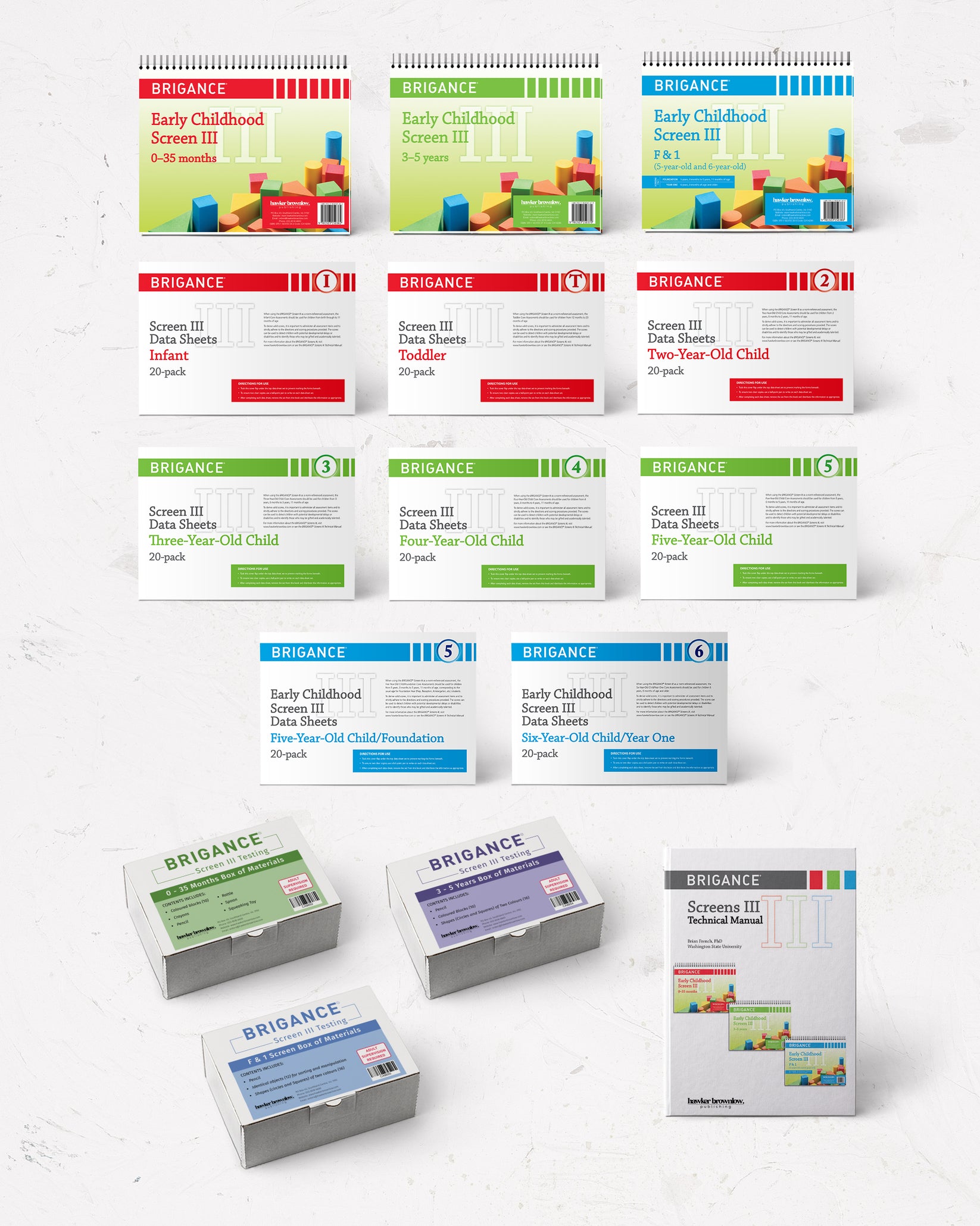 BRIGANCE: Screens III: Screens, Data Sheet and Manual Bundle – Hawker ...