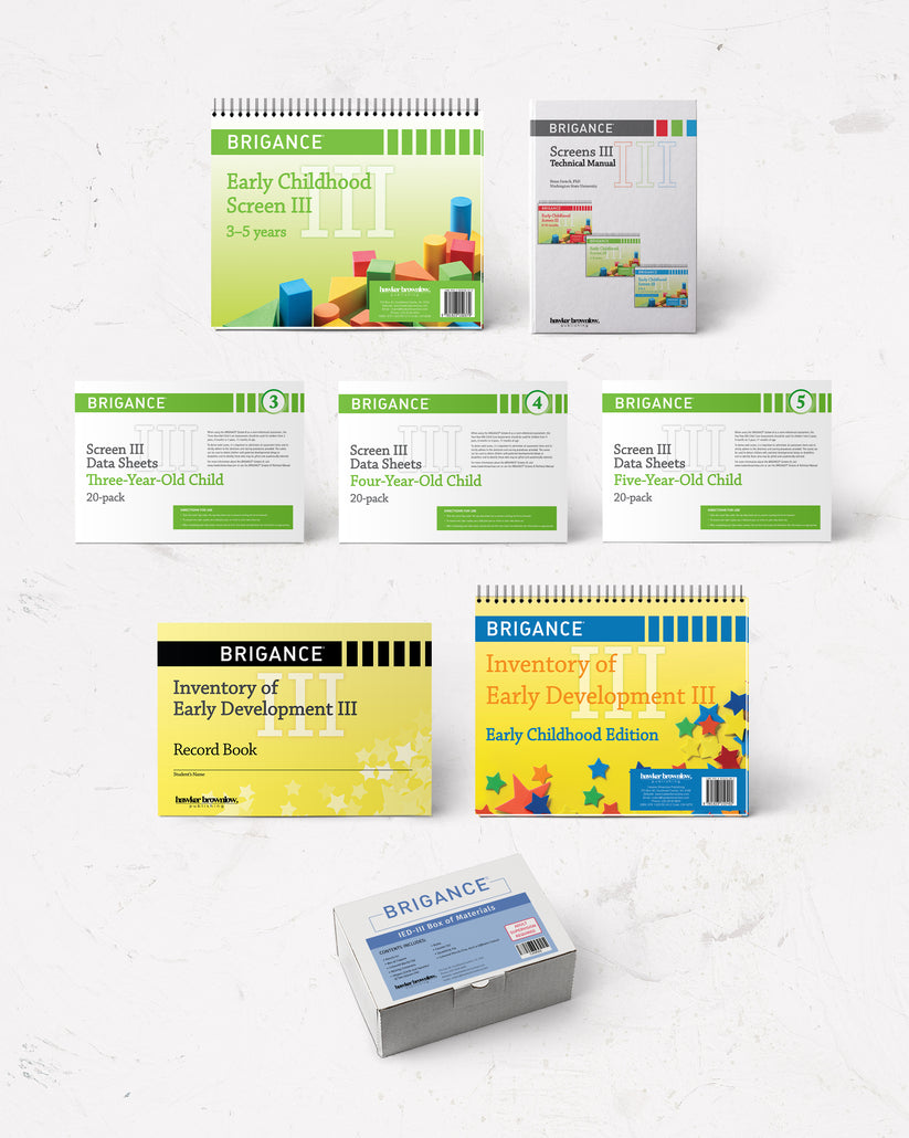 BRIGANCE: Screens III: Complete Assessment Kit 3-5 Yrs – Hawker ...
